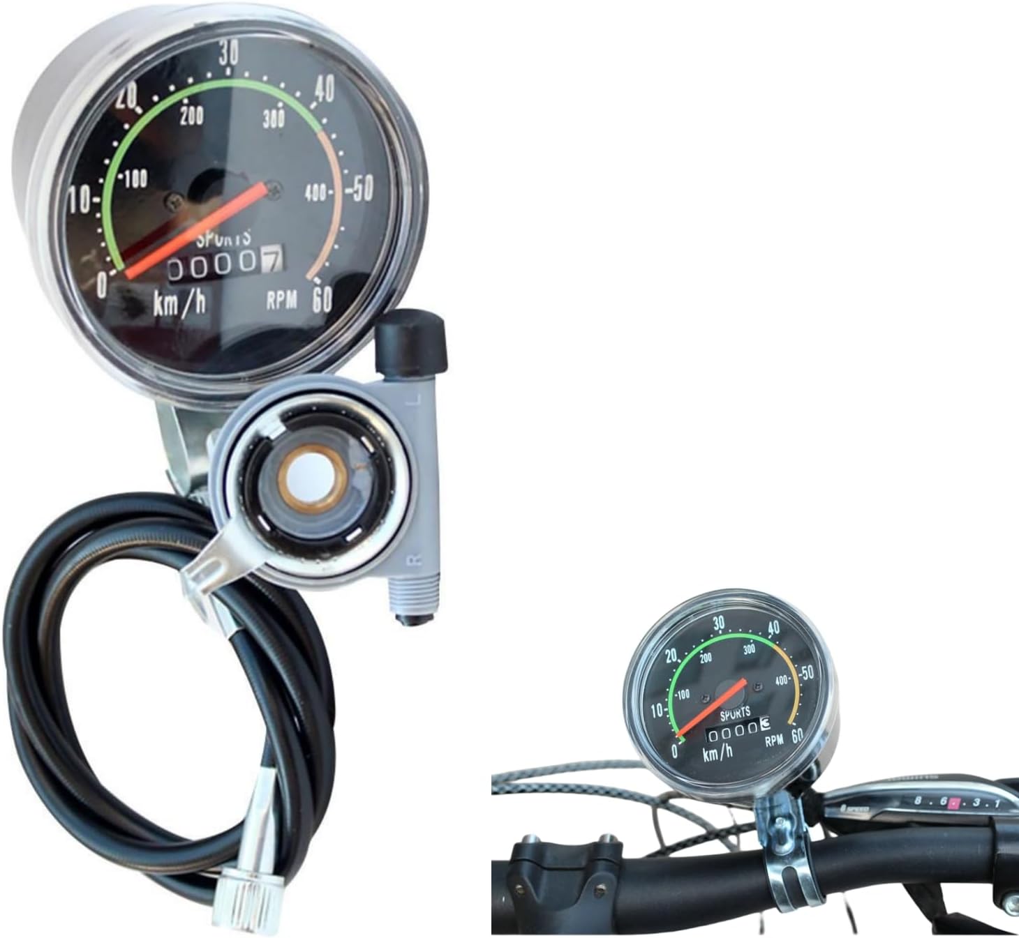 Amazon.com : Mechanical Speedometer for Bicycle,Bicycle Speedometer ...