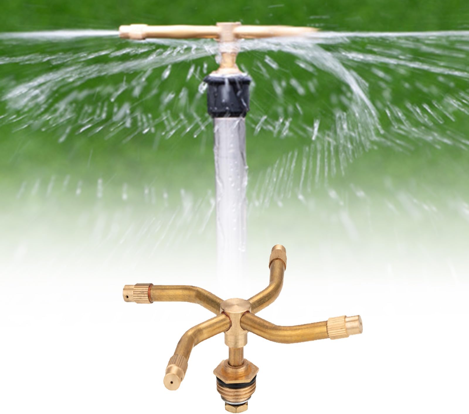 Amazon.com : 3/4 Arm Automatic Rotary Sprayer with Water Sealant Tape ...