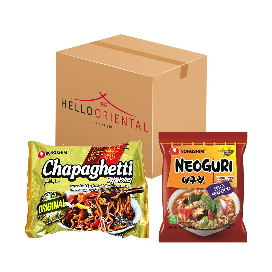 Buy Nongshim Spicy Seafood Neoguri (10 Packets) & Nongshim Chapaghetti ...