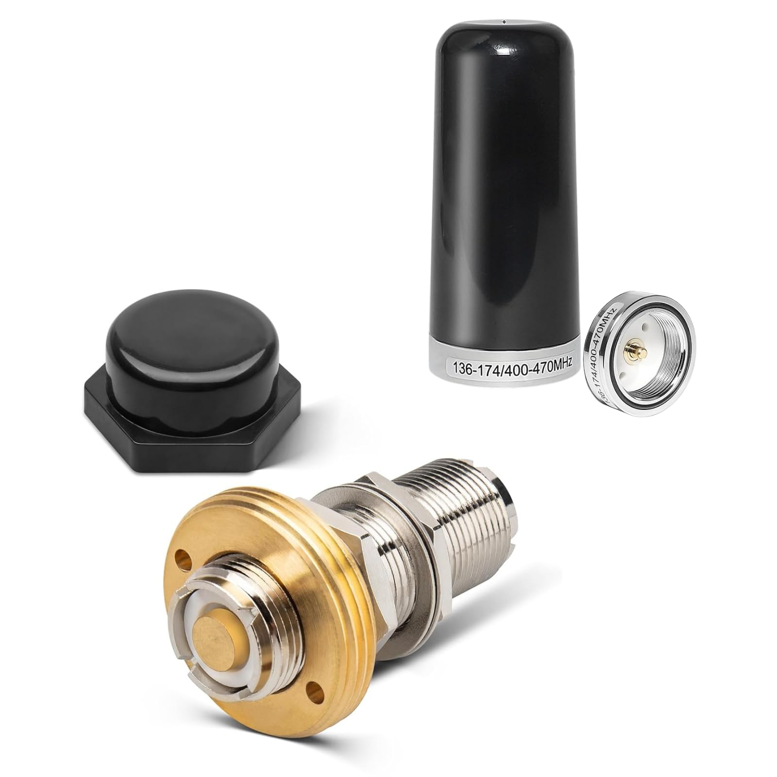 Amazon.com: Anina NMO Connector NMO to UHF PL259 Coax Adapter 3DB Gain ...