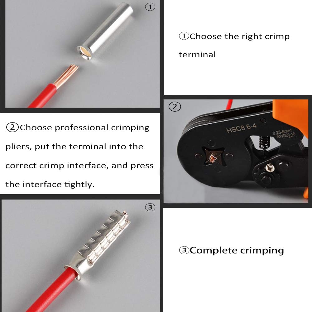 Snapklik.com : 600 Pcs 7 Sizes Wire Ferrules Kits Tinned Copper Crimp ...