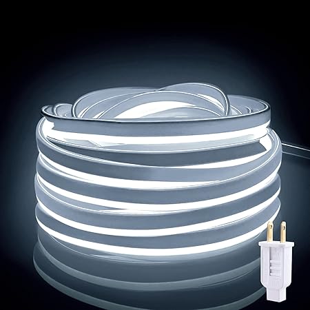 Amazon.com: LED Neon Rope Lights 50ft Bright White Outdoor Lighting ...