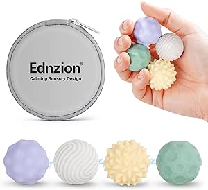 Amazon.com: Fidget Toys Adults – 4PCS Magnetic Silicone Stress Balls for Anxiety, Focus & ADHD ...