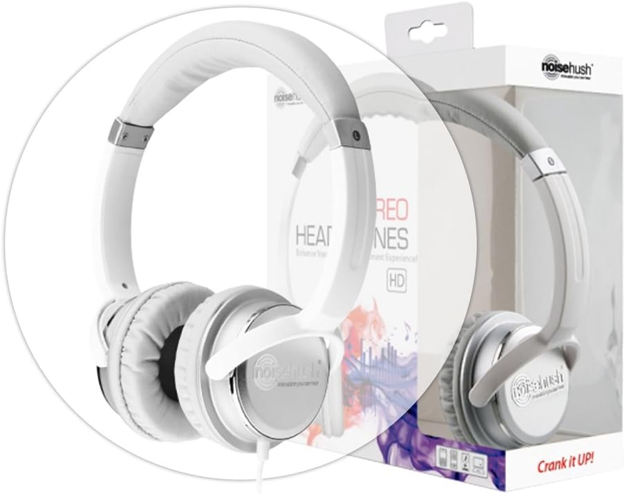 Amazon.com: NoiseHush NX26-11853 3.5mm Stereo Headphones with Neodymium ...