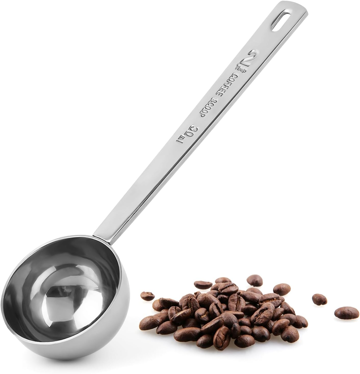 Amazon.com: 1 Tablespoon Stainless Steel Coffee Scoop with Long Handle ...