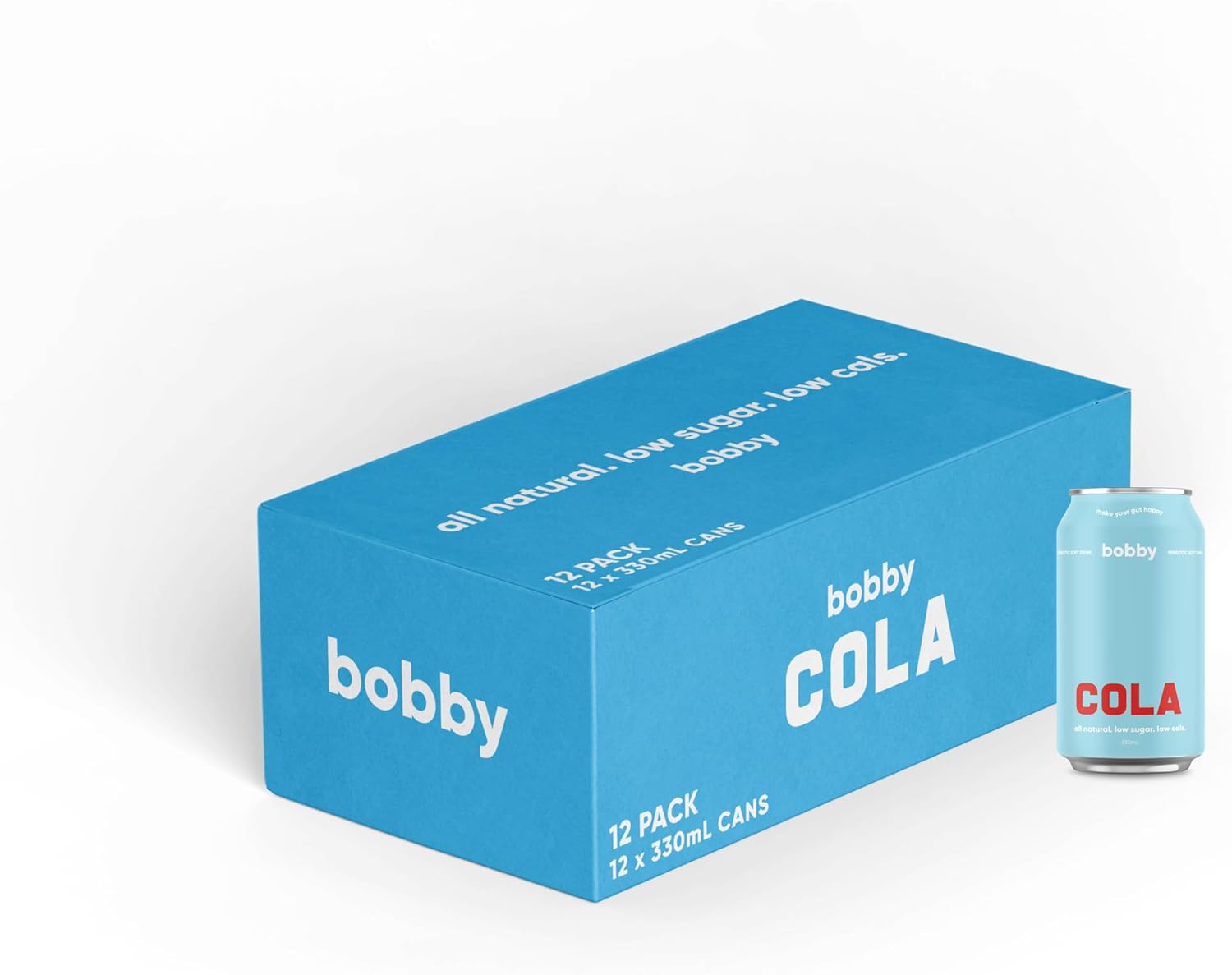 Bobby Cola Flavoured Prebiotic Soft Drink 12 Pack of 330 ml : Amazon ...