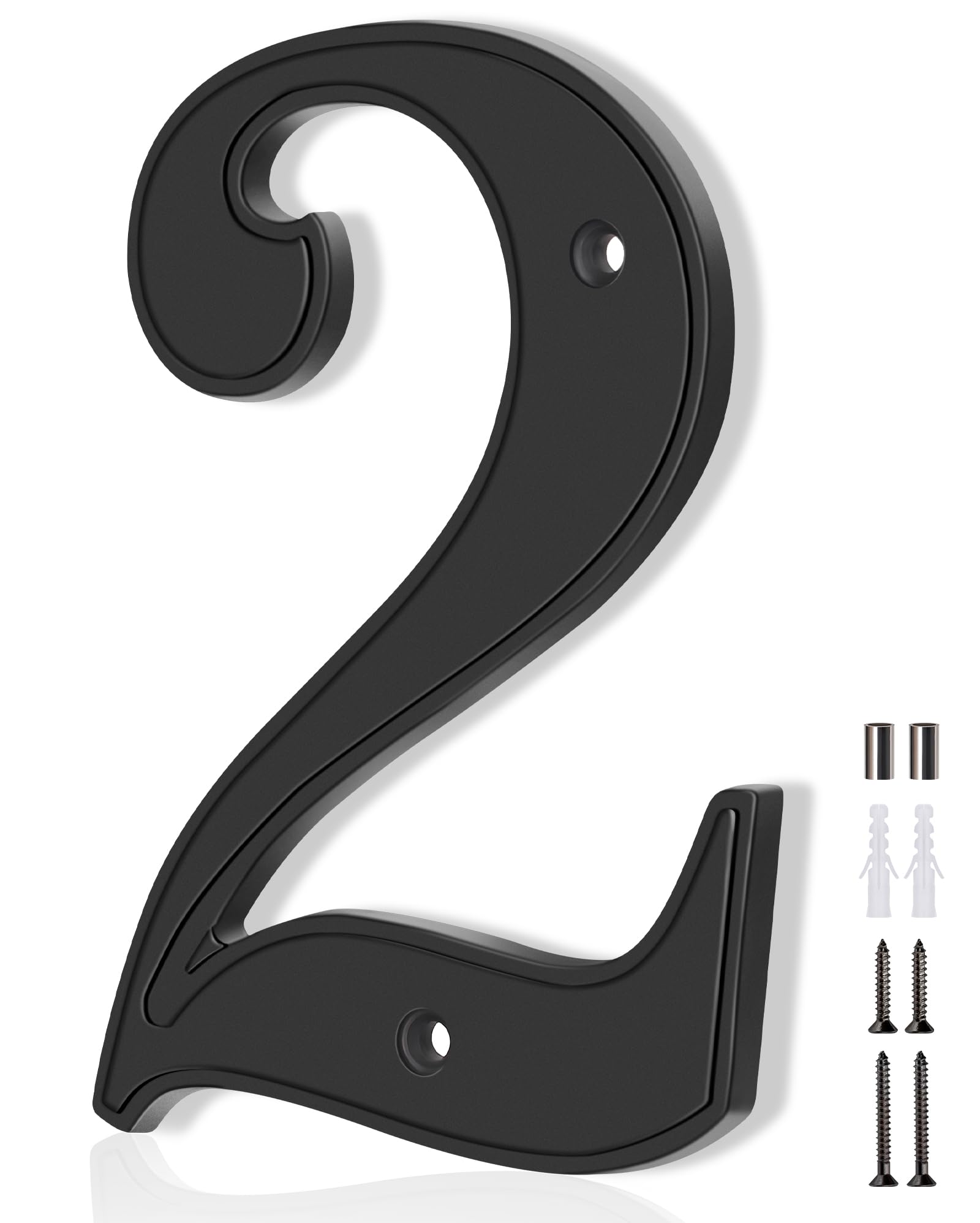 Amazon.com: House Numbers 2, Emotionlite House Address Numbers, Black ...