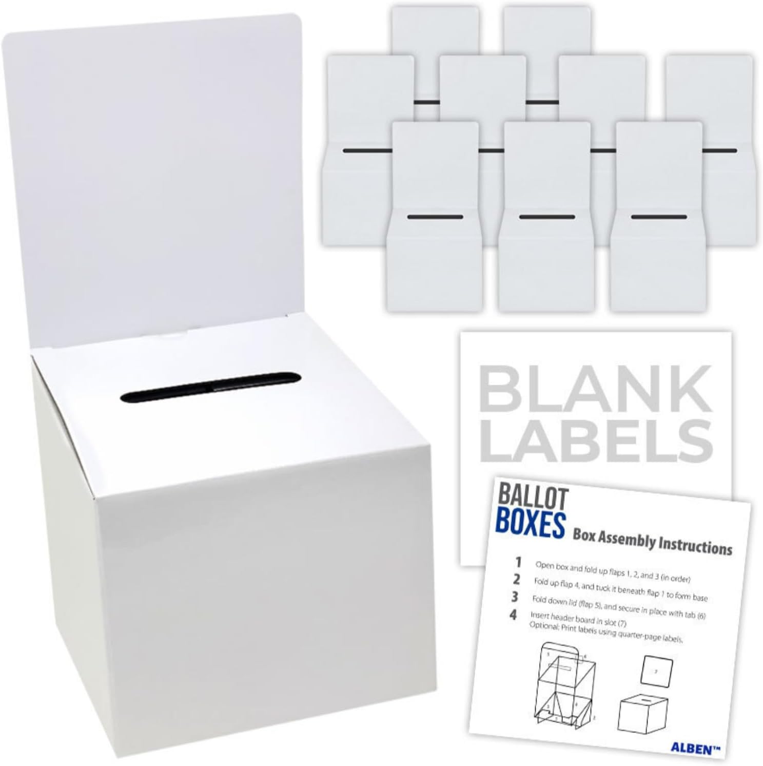 Amazon.com : FUNOMOCYA Box Box Raffle Box Plastic Organizer Box Raffle ...