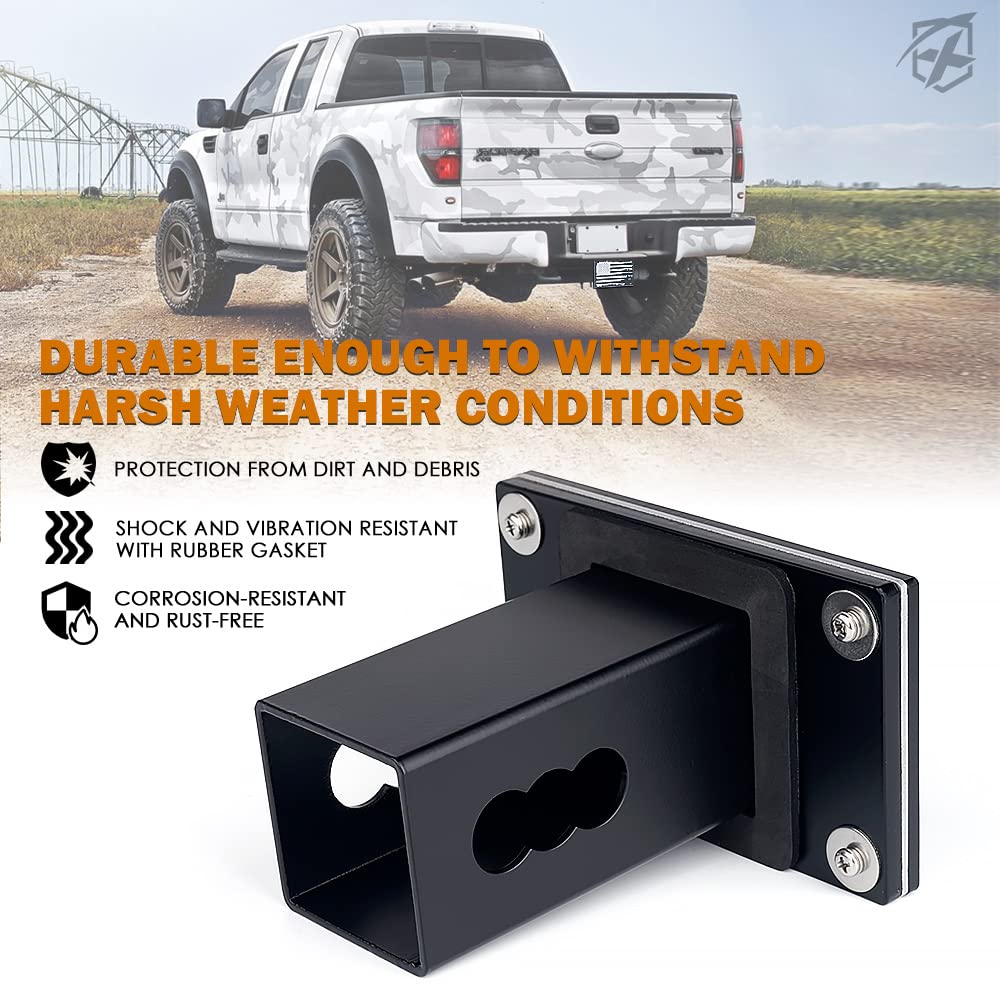 Snapklik.com : Xprite Aluminum Trailer Hitch Cover, Heavy Duty 2 Inch ...