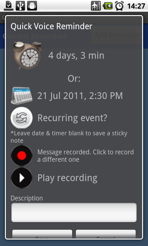 Quick Voice Reminder Widget - App on Amazon Appstore