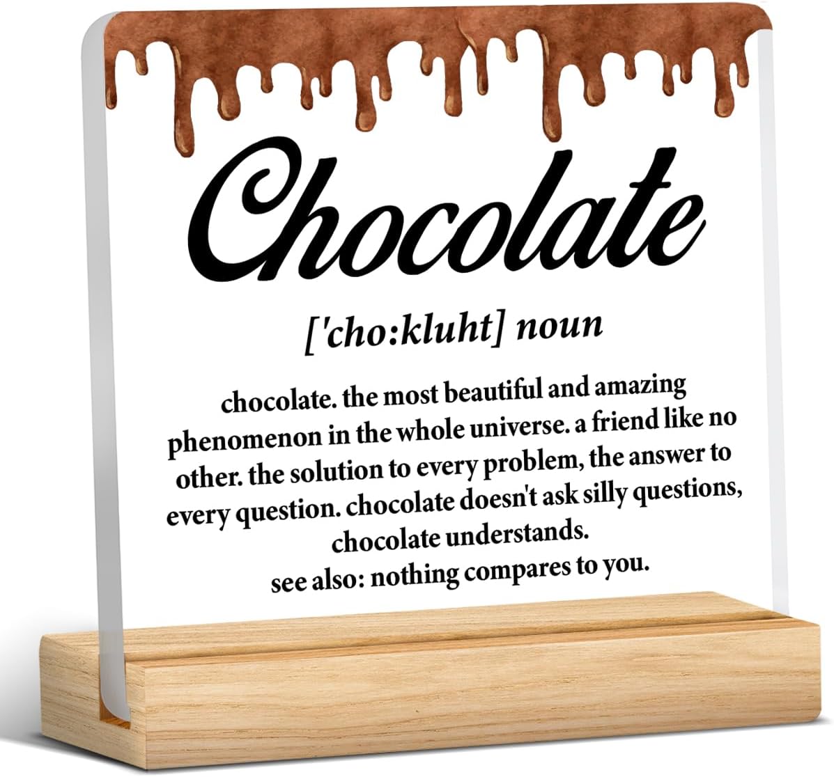 Amazon.com: Chocolate Gift for Women Men, Gifts for Chocolate Lover ...