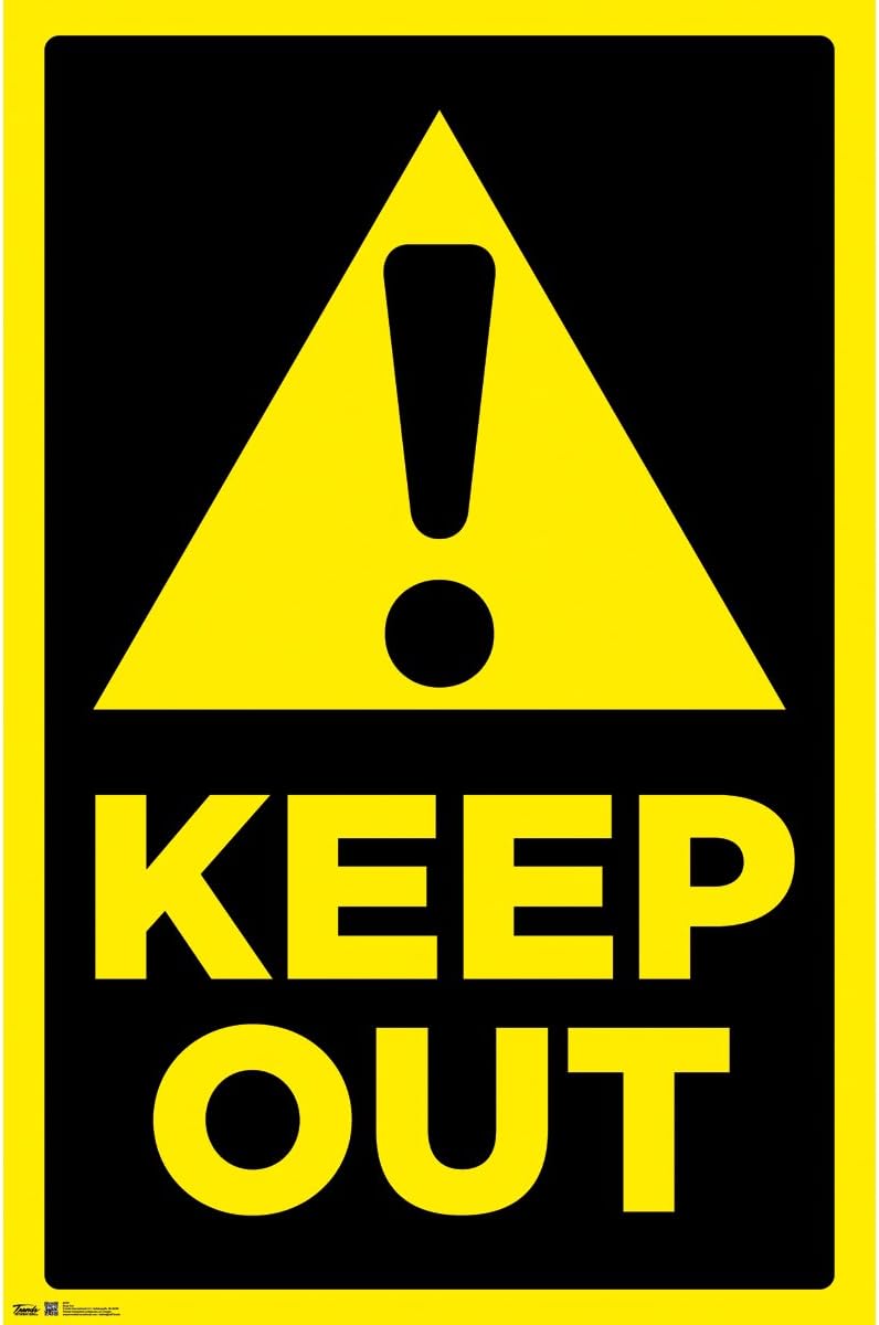 Amazon.com: Trends International Unframed Poster Prints, Keep Out: Keep ...
