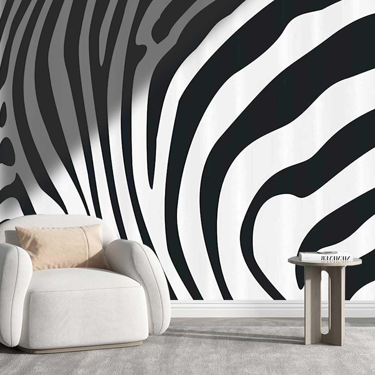 Zebra Print Decal Sticker Rainbow Wallpaper Border Wall