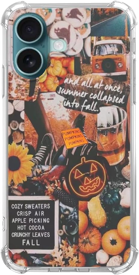 Amazon.com: Dohakemuny Fall Autumn Aesthetic Collage Phone Case ...