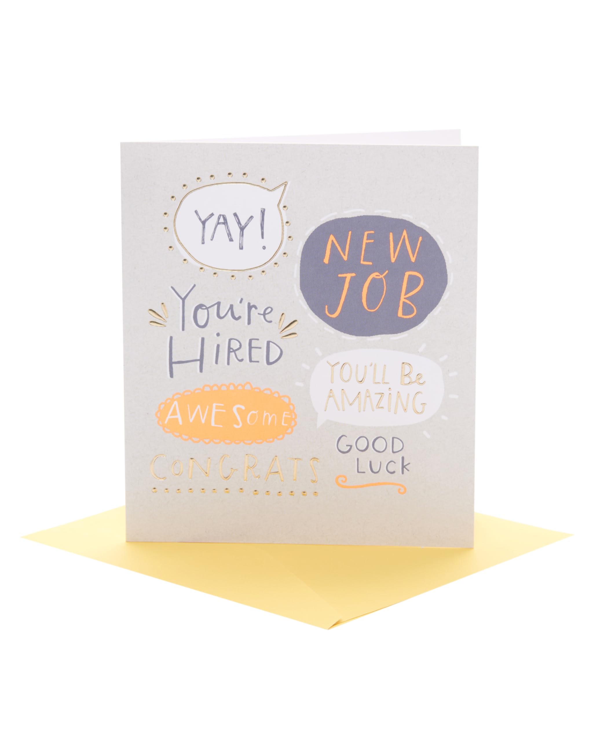 Kindred - Yay New Job - Congrats Card : Amazon.co.uk
