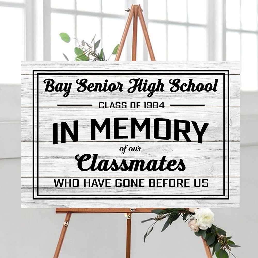 Amazon.com : Personalized In Memory of Our Classmates Yard Sign for ...