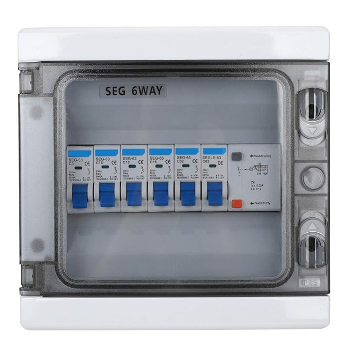 Buy 6 Way Consumer Unit Circuit Breaker Panel Mini Leakage Circuit ...
