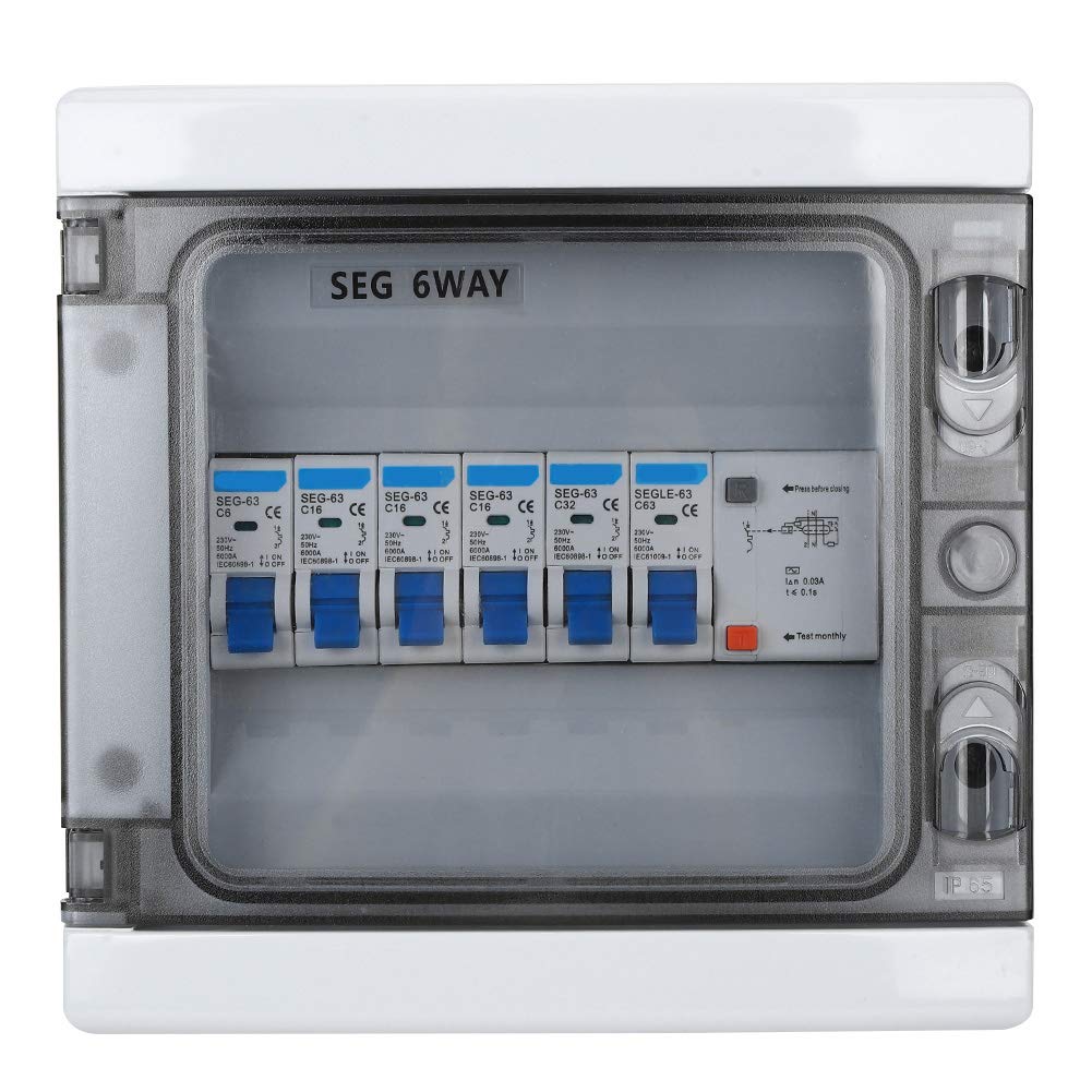Buy 6 Way Consumer Unit Circuit Breaker Panel Mini Leakage Circuit ...