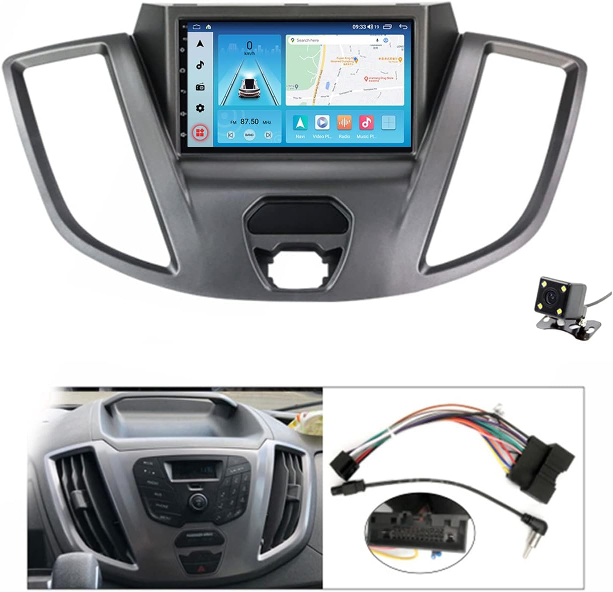 ADMLZQQ 7'' Autoradio Lecteur Multimédia Stéréo De Navigation GPS pour ...