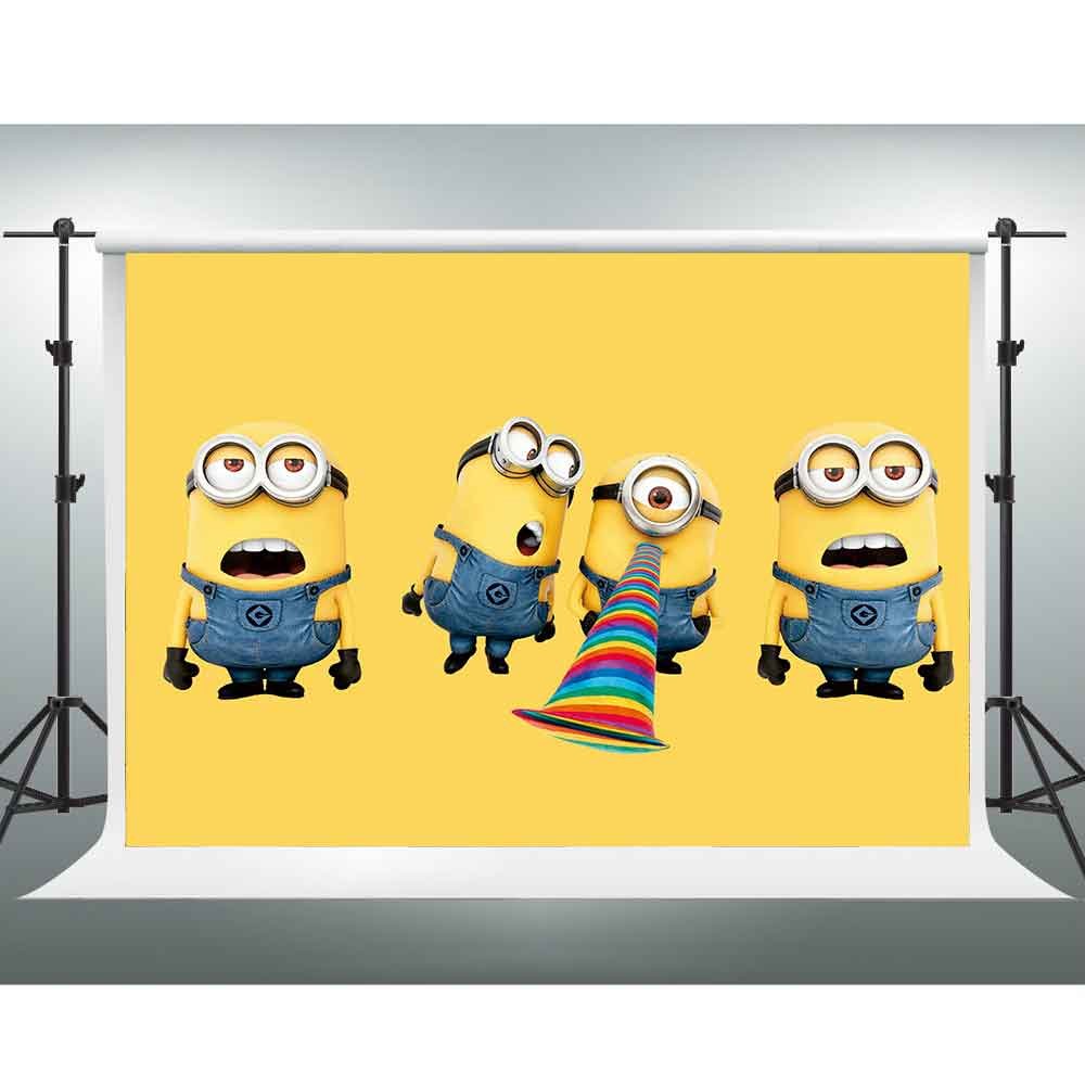 Buy 7x5ft Minions Backdrop Yellow Cartoon Animation Photography ...