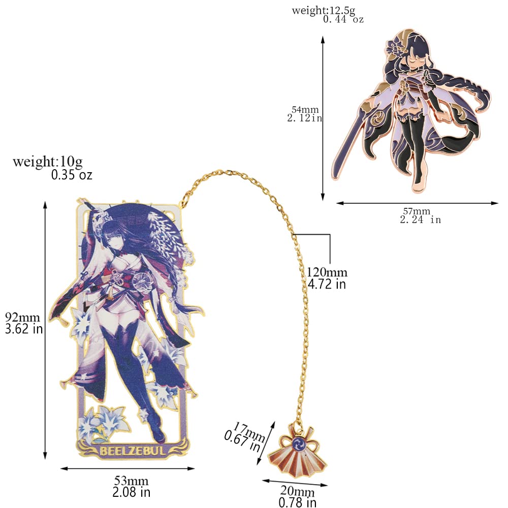 Snapklik.com : Genshin Impact Boomar And Pin Set Page Marers Assorted ...