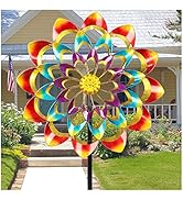 Amazon.com: Winwindspinner Wind Spinners Outdoor Metal - Large Kinetic ...