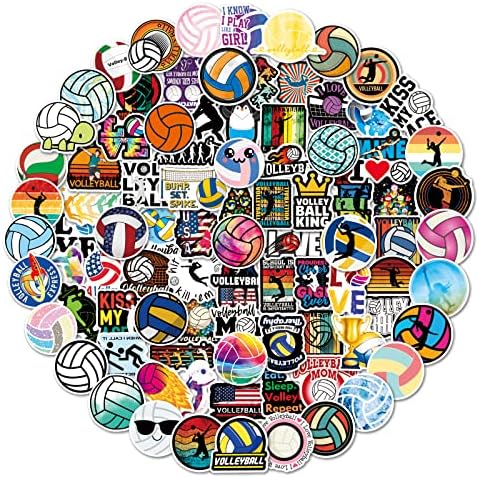 Amazon.com: Volleyball Stickers - XL Size - Volleyball Gifts for Teen ...