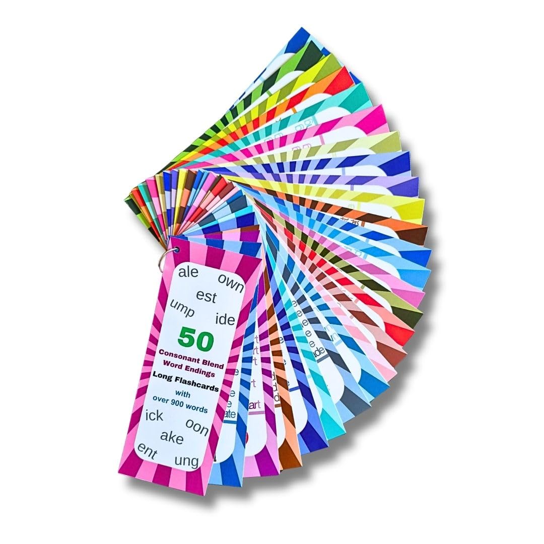 Buy Phonics 50 Word Ending Long Flashcards | Phonics Flashcards ...