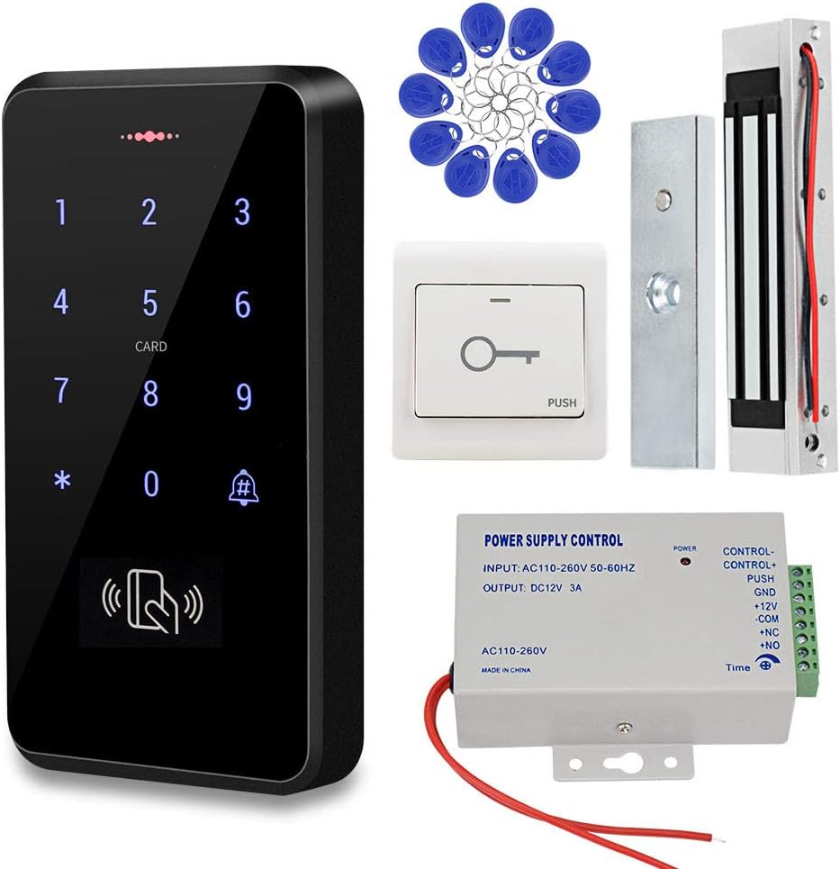 LIBO Stand-alone Door Access Control System Kit Set with 180kg/350lbs ...
