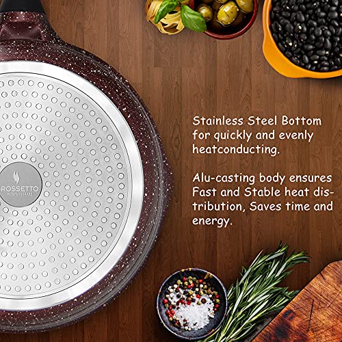 ROSSETTO Cast Aluminium Frying Pan for All Heat Sources Including ...