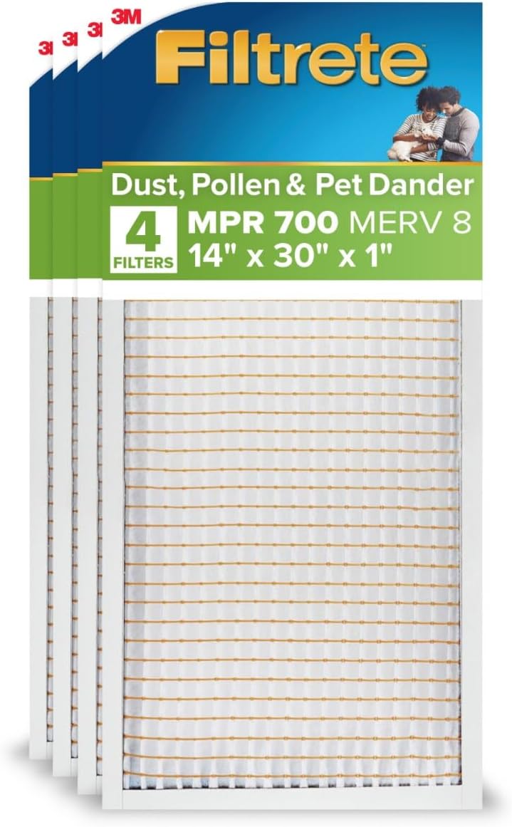 Amazon.com: TRIGHTFILTERS 14x30x1 Air Filter 4 Pack, MERV 8 Pleated ...