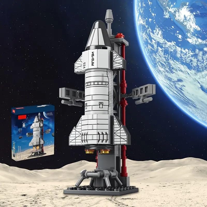Buy LELE BROTHER Space Exploration Shuttle Rocket Spaceship Toys Blocks ...