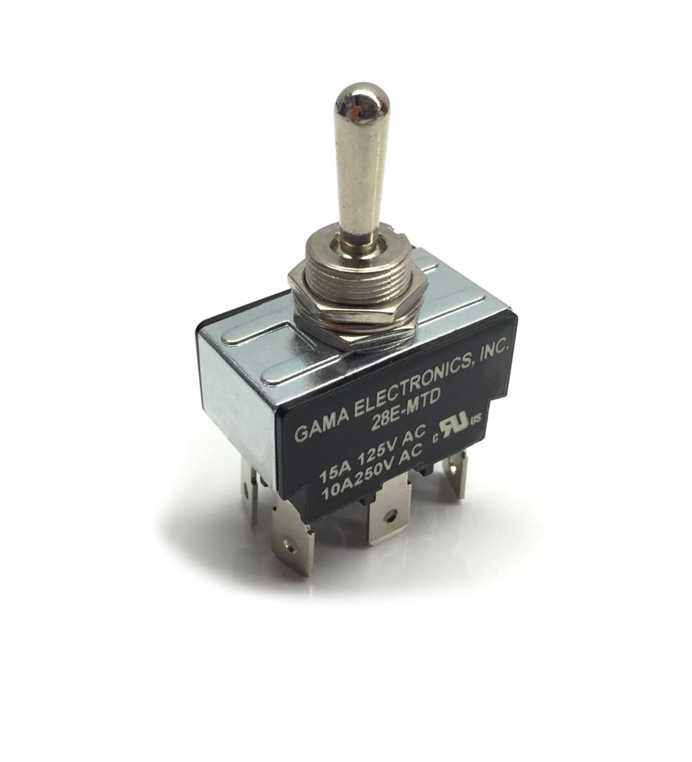 GAMA Electronics 30 Amp Toggle Switch DPDT 3 Position On-Off-On ...