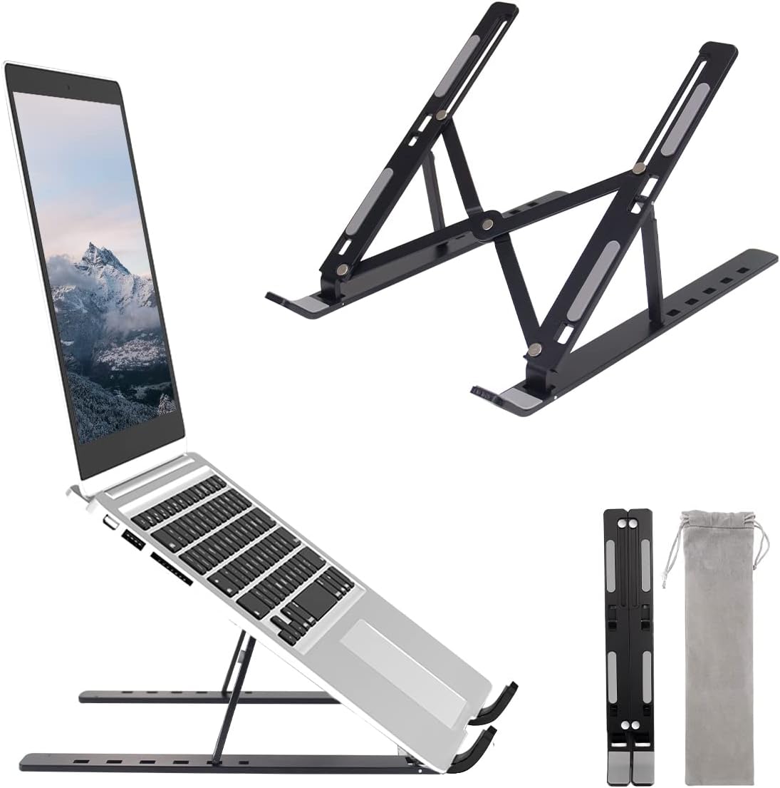 Amazon.com: PROFECTUS Laptop Stand for Desk, Adjustable Aluminum ...