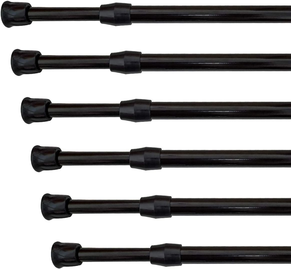 Amazon.com: KXLife 6 Pack Spring Tension Curtain Rod, Cupboard Bars Rod ...