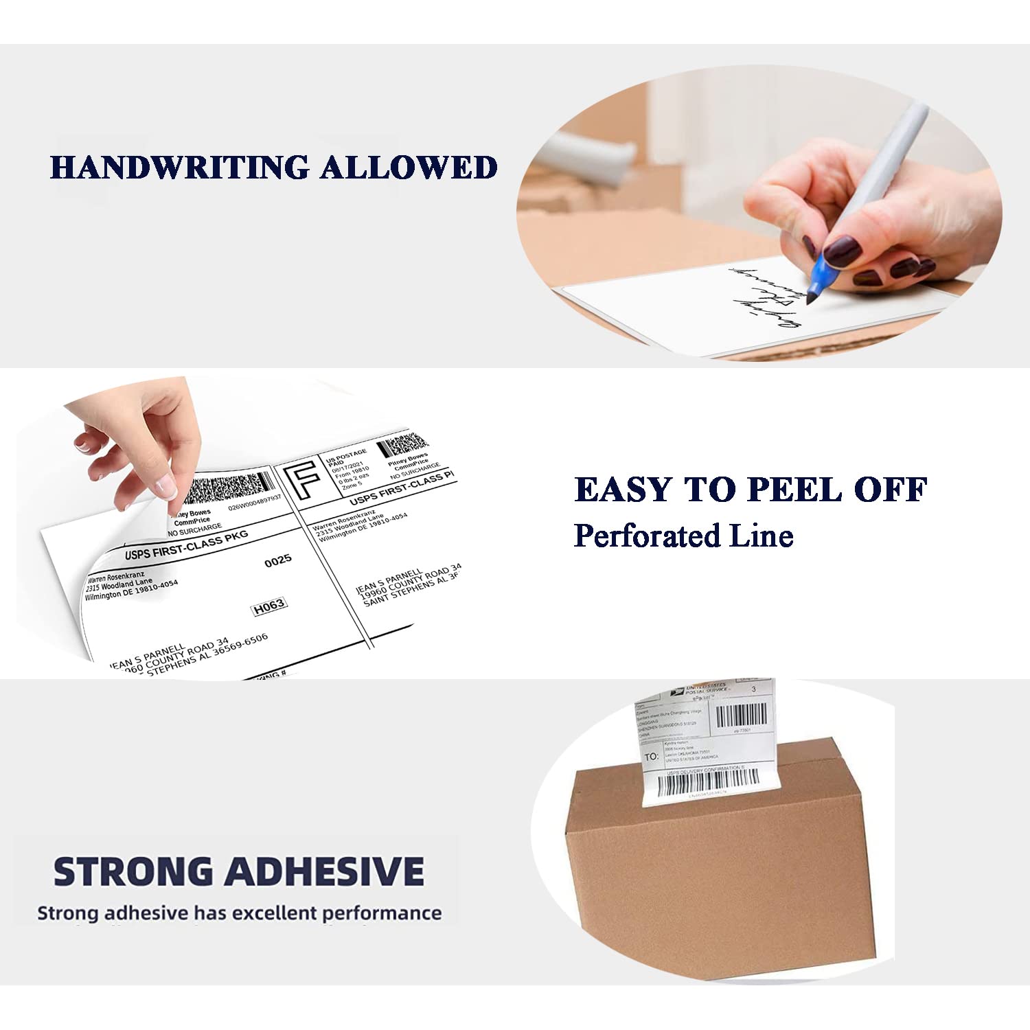 Snapklik.com : Half Sheet Shipping Labels Half Page Label Address ...
