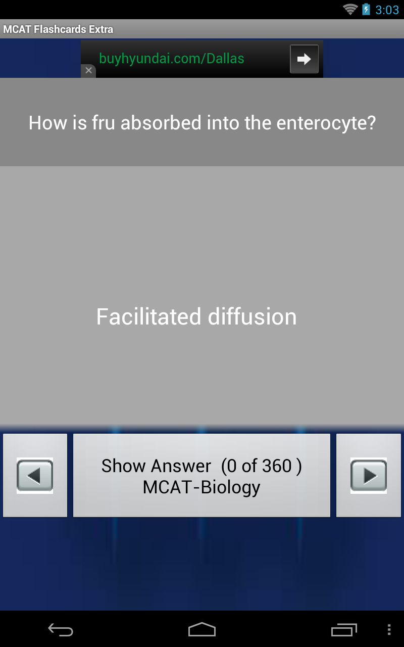 MCAT Flashcards Extra - App on Amazon Appstore