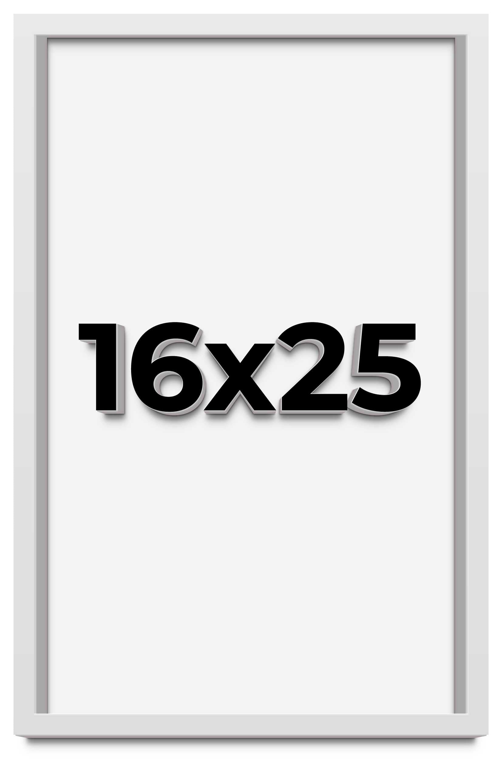 Amazon.com - 16x25 Shadow Box Frame White | 1 Inches Deep Real Wood ...