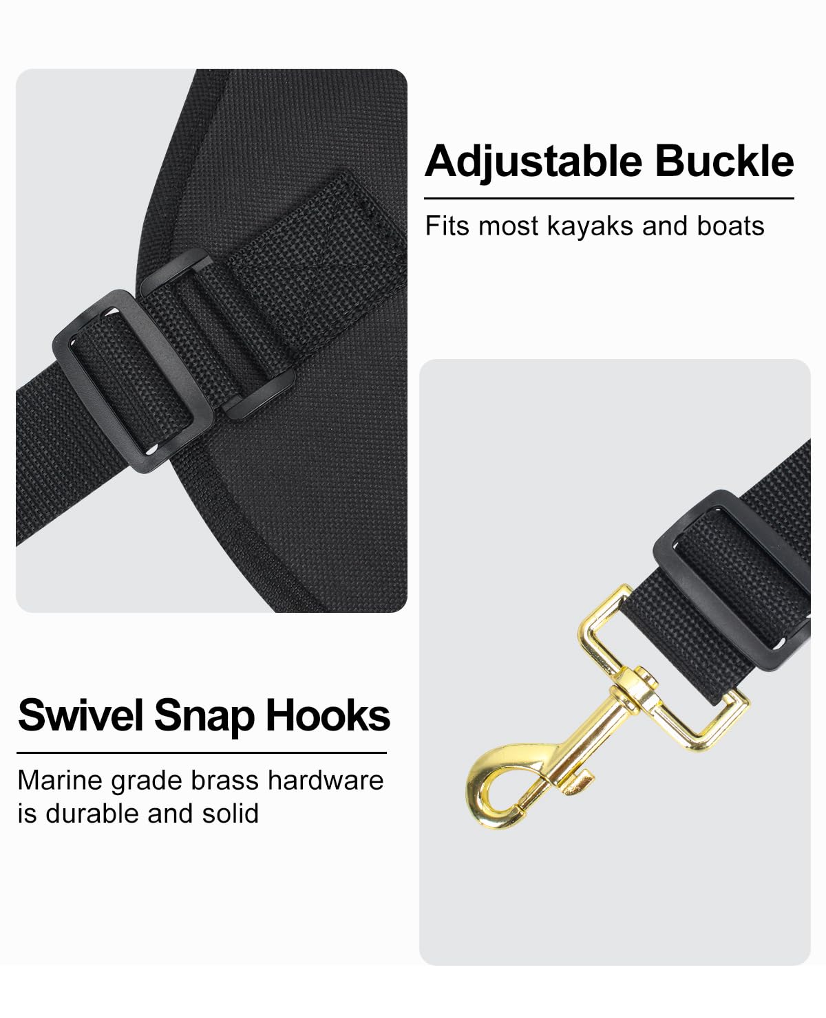 Snapklik.com : AQUARM 2 Pack Kayak Seat Deluxe Padded Canoe Seat ...