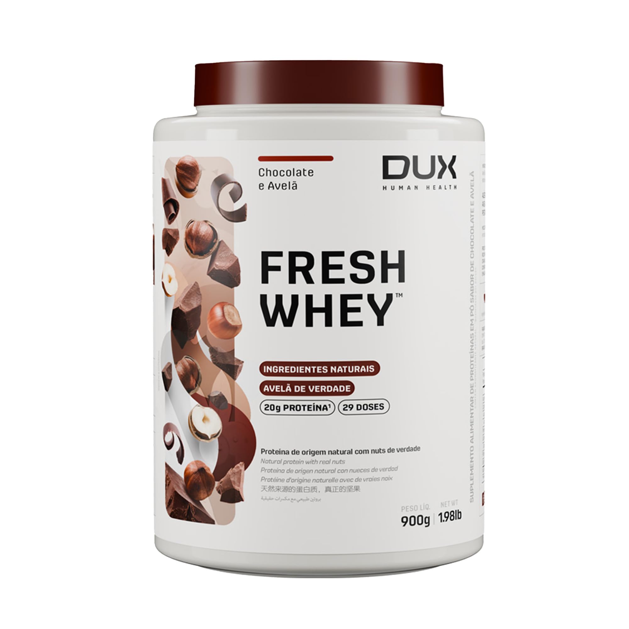 Fresh Whey Protein - Chocolate e Avelã 900g - 20g de Proteínas por ...