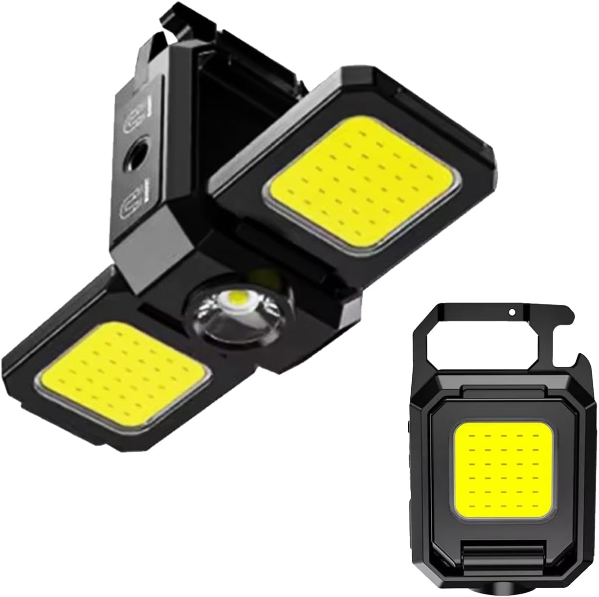 [Upgrade] Multifunction Keychain Flashlight, Rechargeable Keychain Light, COB Multi-Function ...