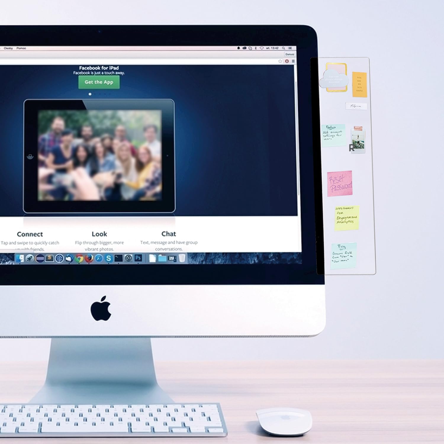 Amazon.com : Multifunctional Computer Monitor Standby Message Board ...