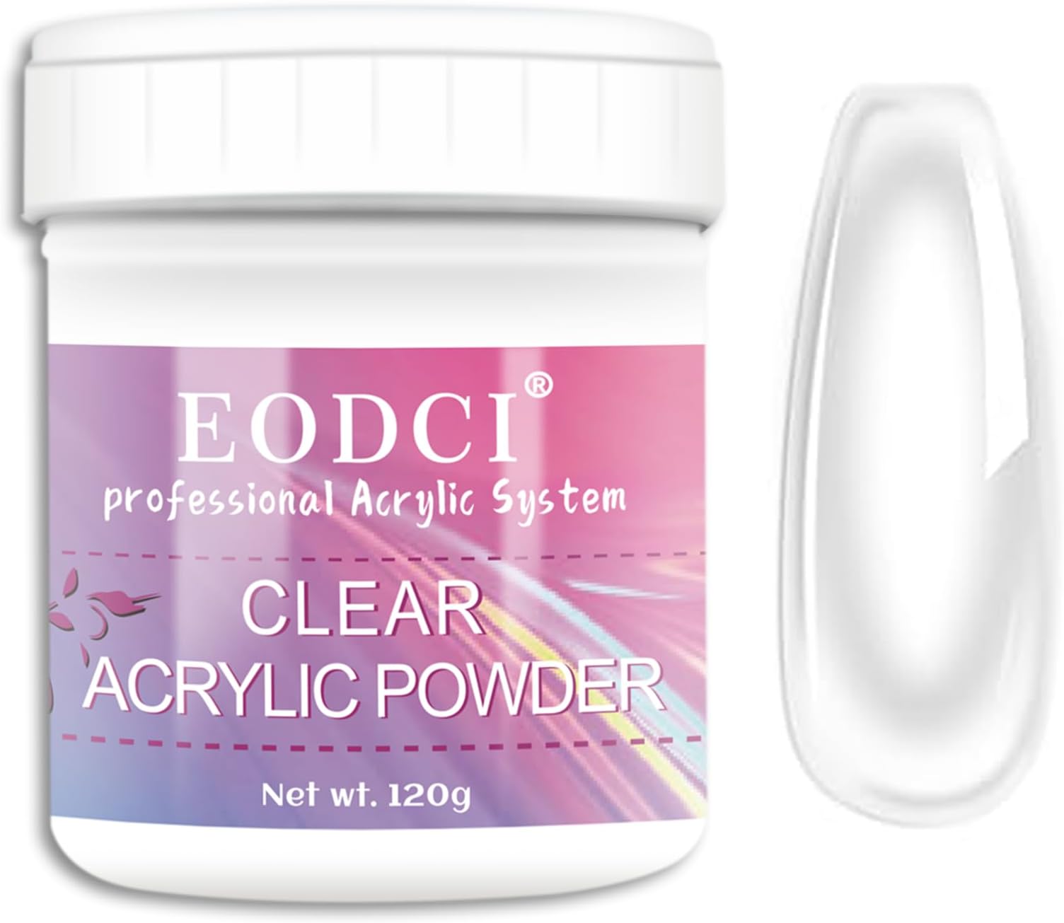 Amazon.com: Eodci Clear Acrylic Nail Powder Professional 120g Acrylic ...