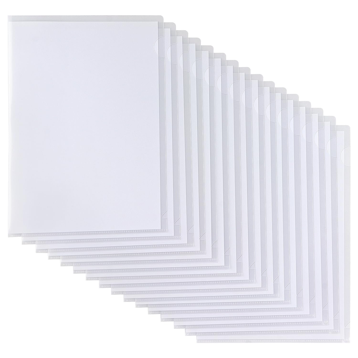 Snapklik.com : 16 Pack Clear File Folders Plastic Project Pockets Sleeves