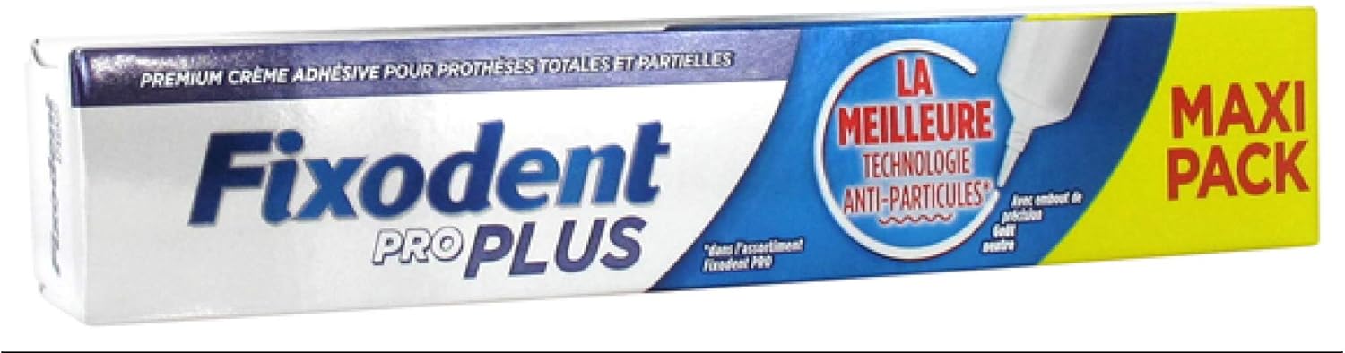 Fixodent Pro Plus Crème Adhésive Anti-particules Maxi Pack 57g – BigaMart