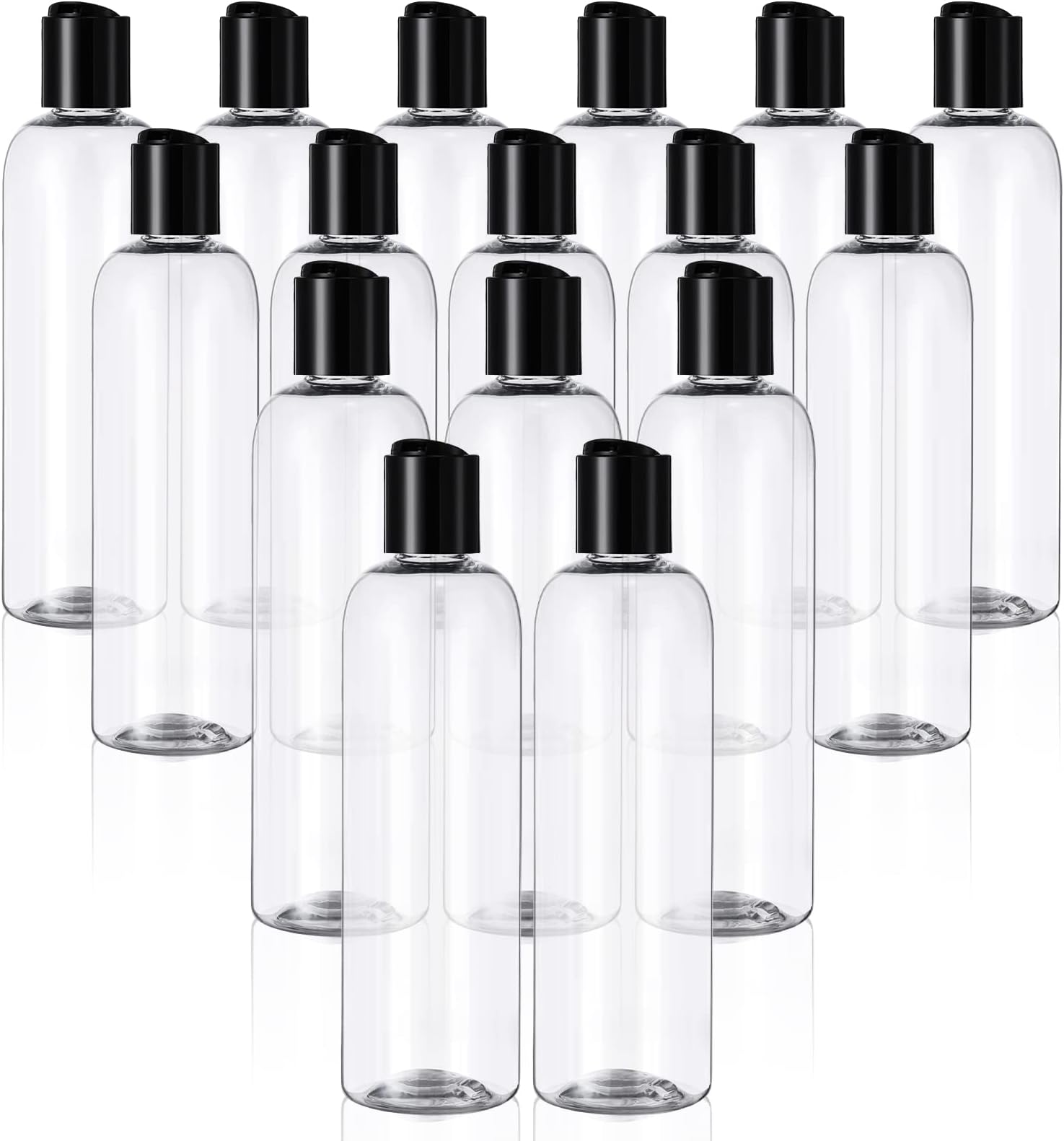 Amazon.com: 50 Piece 3.4 oz Travel Bottles with Flip Cap Plastic Empty ...