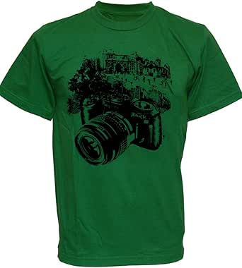 Amazon.com: SODAtees SLR Camera Photography Men's T-Shirt Graphic Tee ...