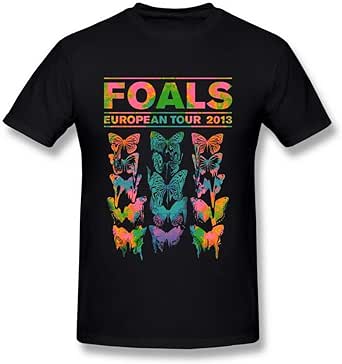 Amazon.com: Tee Times Men's Foals Europe Tour Band Album Cover Black T ...