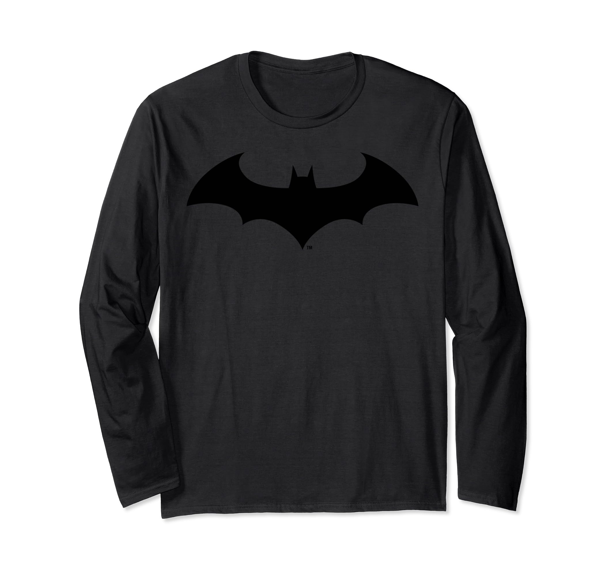 Amazon.com: DC Comics Batman Logo New Long Sleeve T-Shirt : Clothing ...
