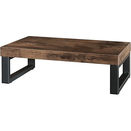 Amazon.com: TEAMIX Monitor Stand Riser-2 Pack, Rustic Brown Wood ...